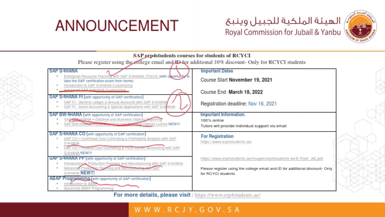 SAP Erp4students Courses For Students of RCYCI | PDF | Business ...