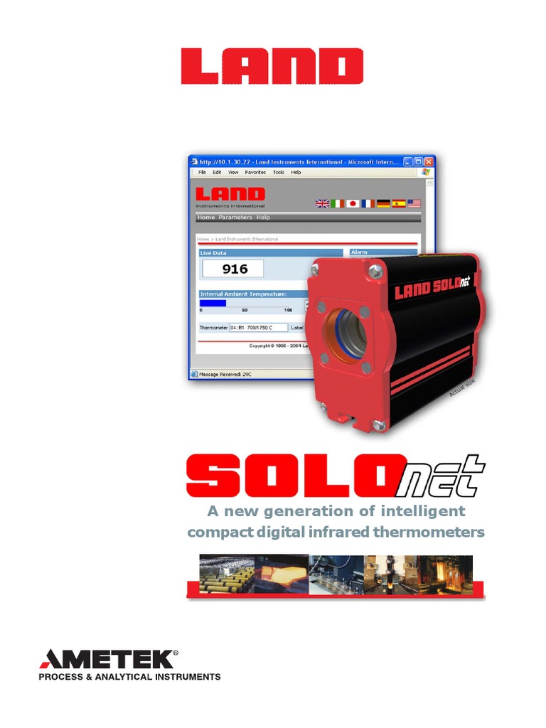 Ametek Land Solonet Brochure en | PDF | Glasses | Thermometer