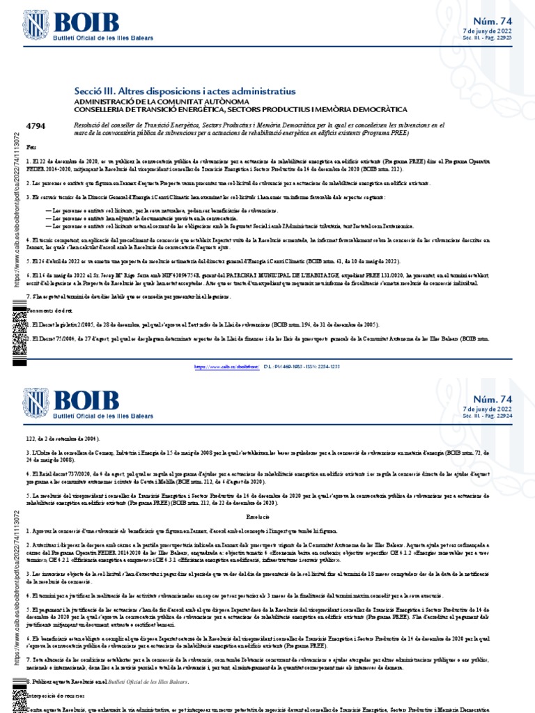 Boib 2 Resol Pree Cat | PDF