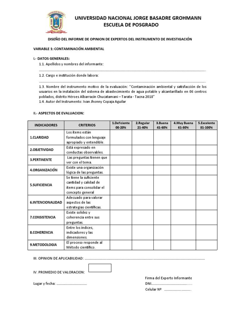 Validación de Encuesta | PDF | Evaluación | Cognición