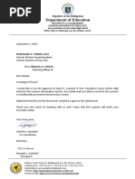 Letter of Request For Fire Drill | PDF