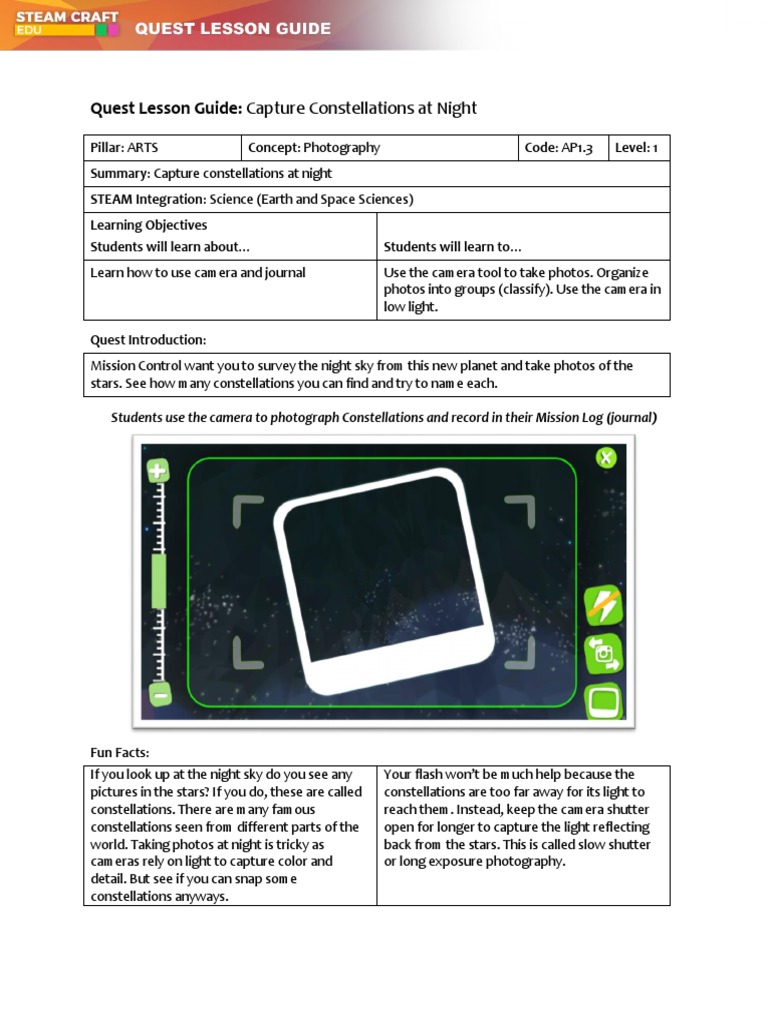 Quest 12 - ARTS - Constellation Photo Essay | Download Free PDF ...