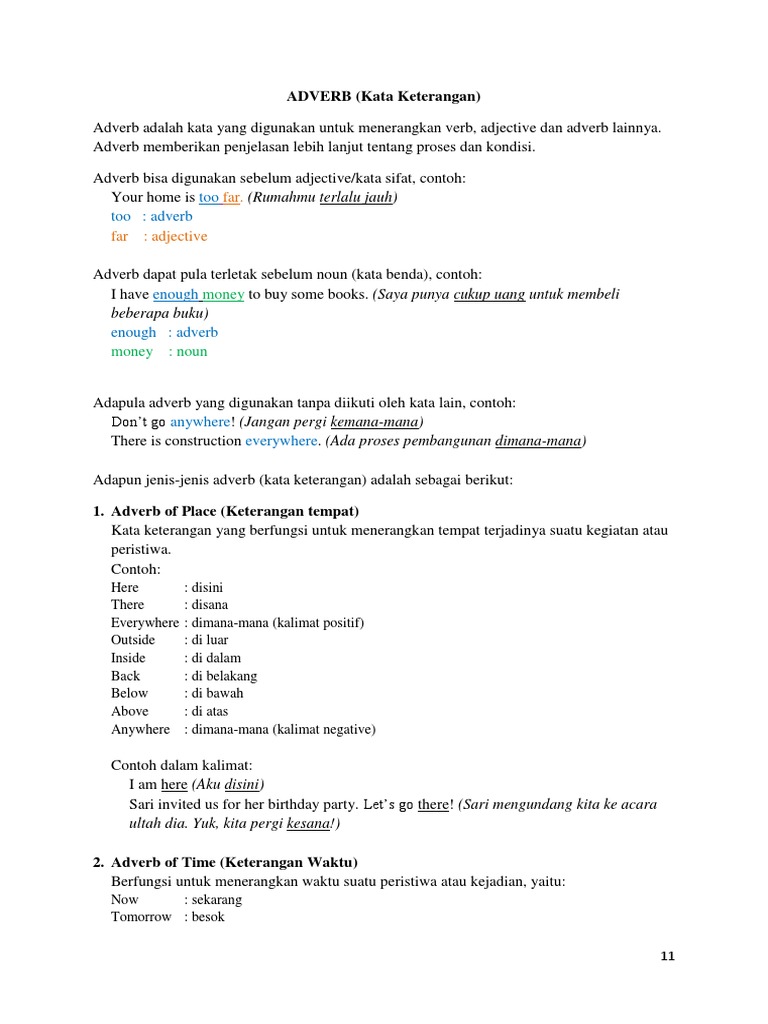 PART OF SPEECH-Part 2 | PDF