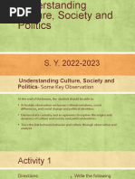 Most Essential Topics and Melcs For Ucsp | PDF