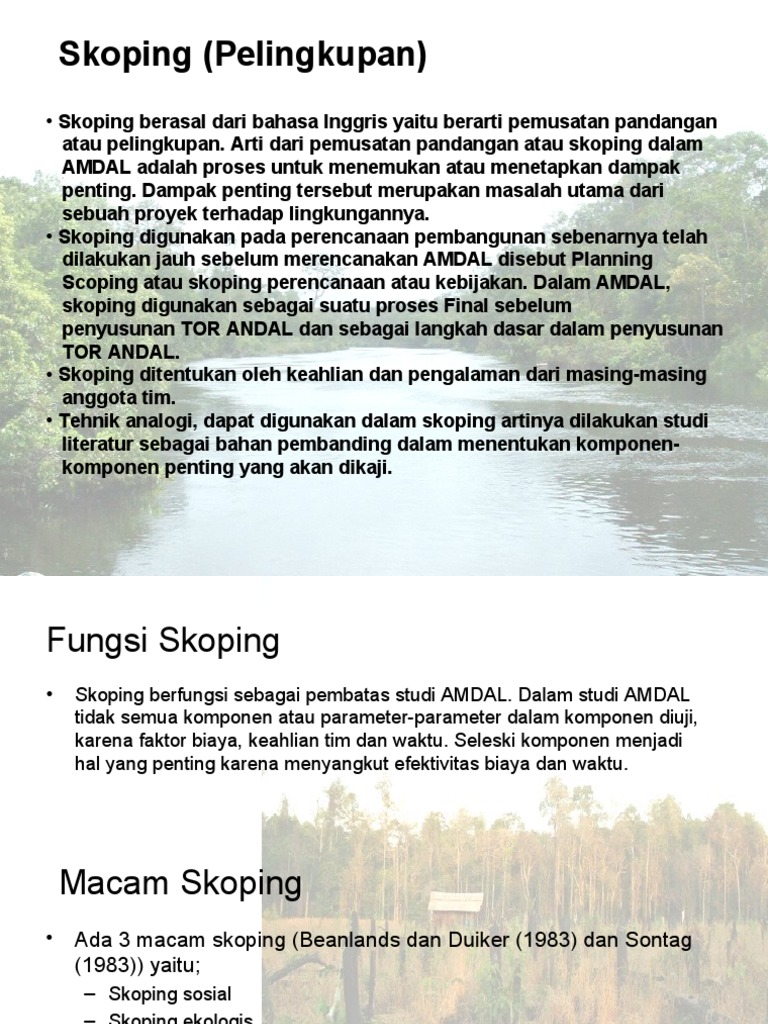 Skoping dalam Proses AMDAL | PDF | Seni