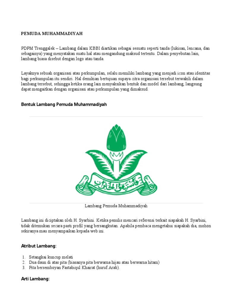 Lambang Pemuda Muhammadiyah | PDF