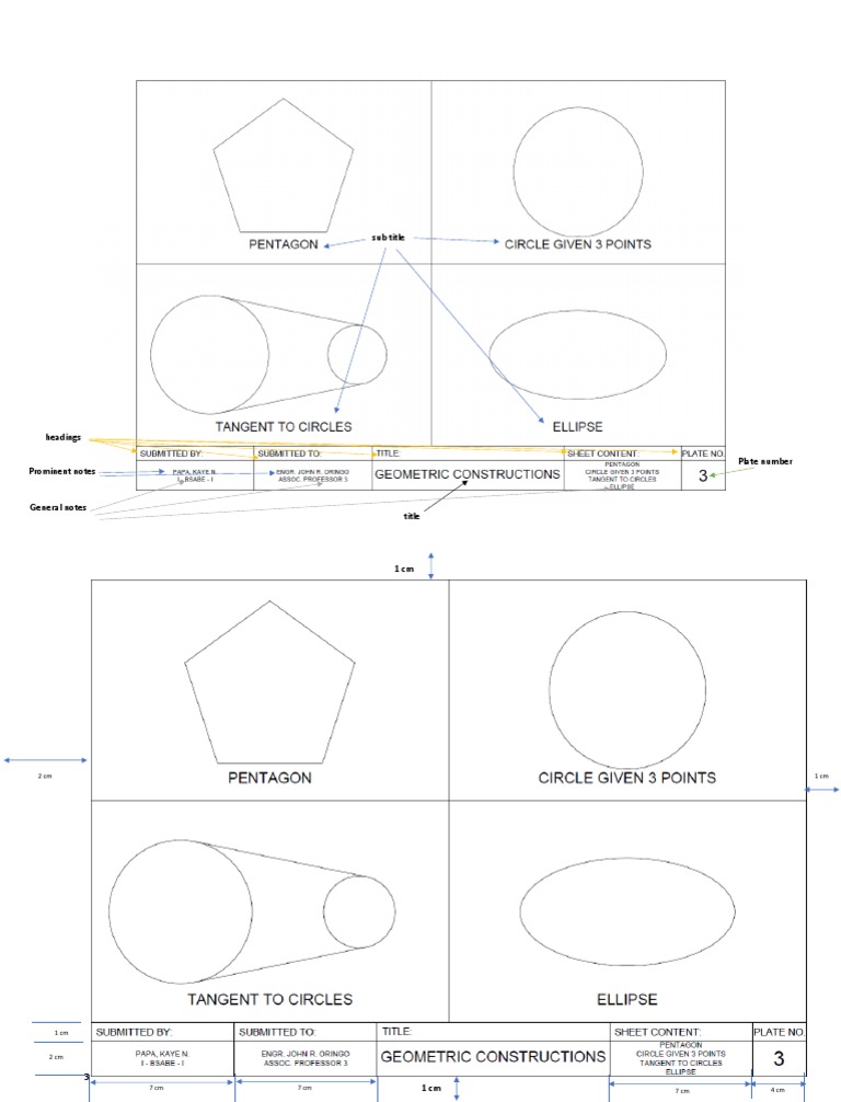 Margins Title Block and Dimension For A3 Size Paper | PDF