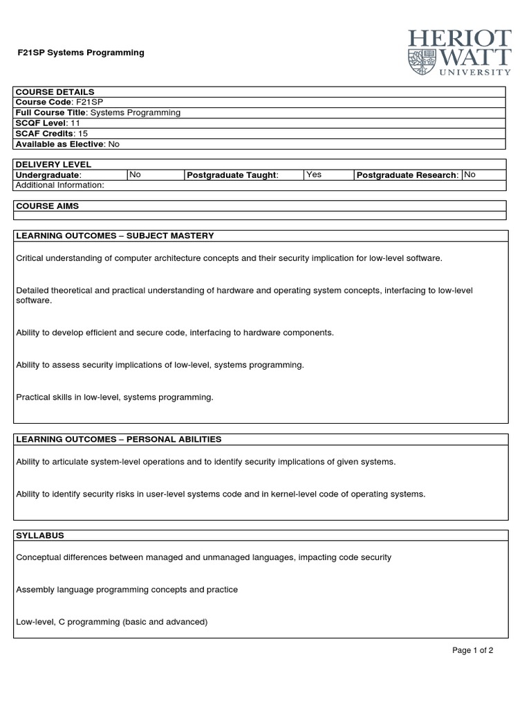 F21SP_202122 | PDF | Computer Programming | Operating System