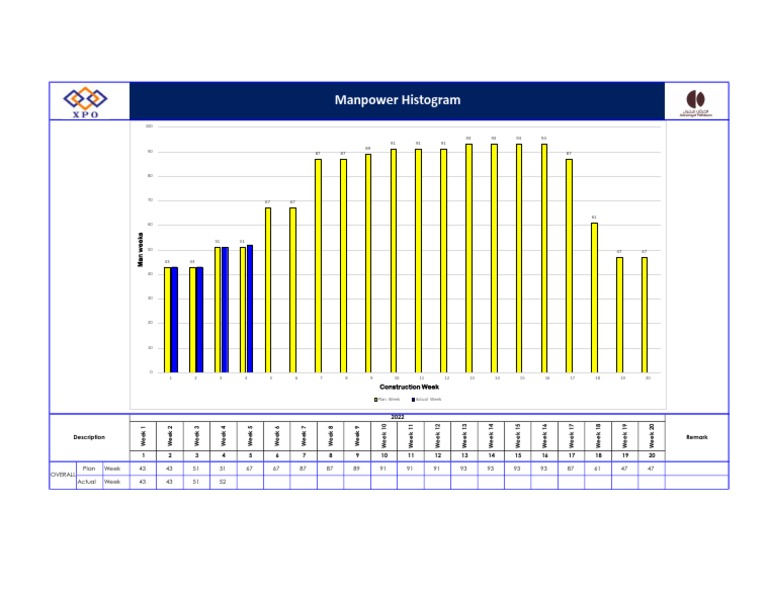 MANPOWER HISTOGRAM | PDF