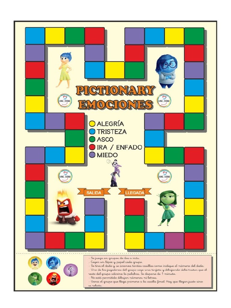 Pictionary Emociones Tablero | PDF