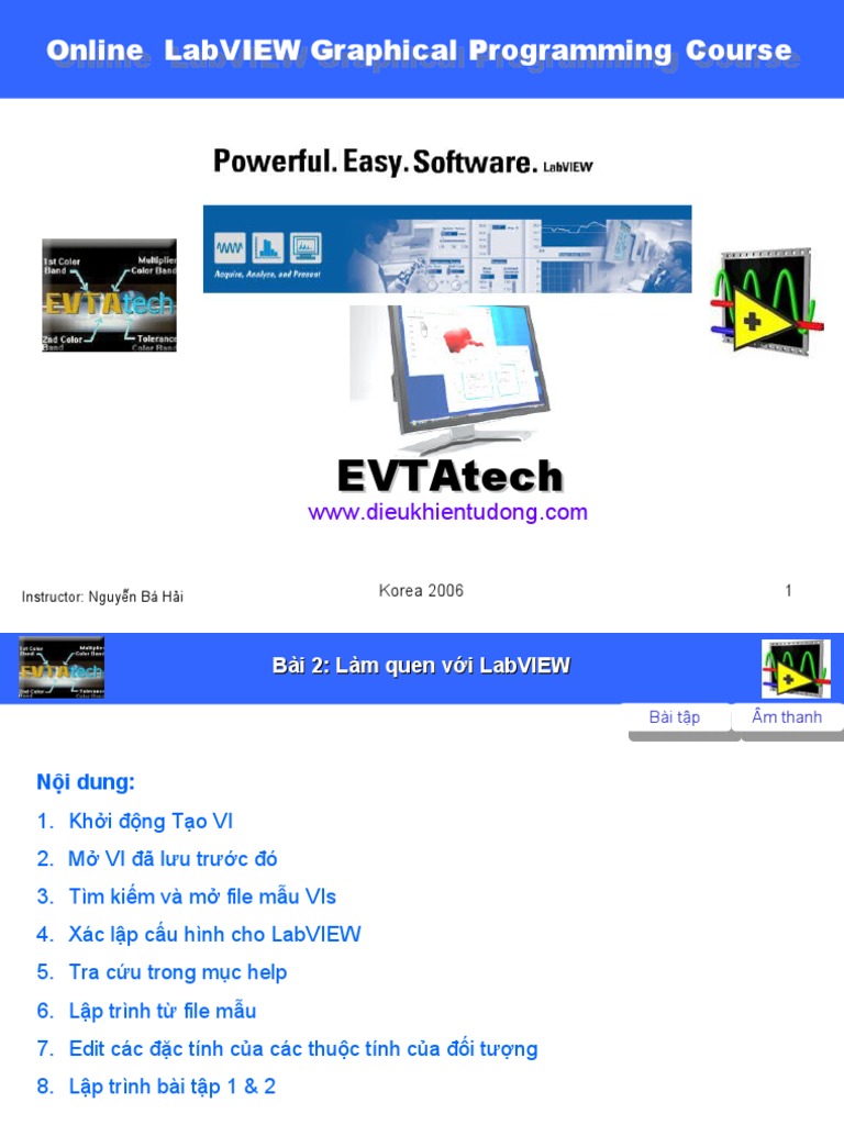 Hoc Labview Tieng Viet 1 Bmnhy | PDF