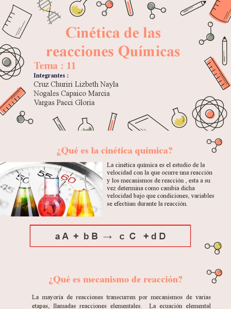 Tema 11-Cinetica de Las Reacciones Quimicas FINAL | PDF | Catálisis | Reacciones químicas