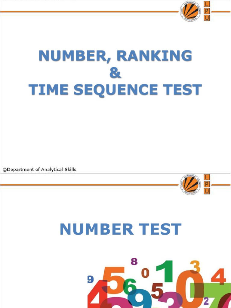 Number Ranking | PDF