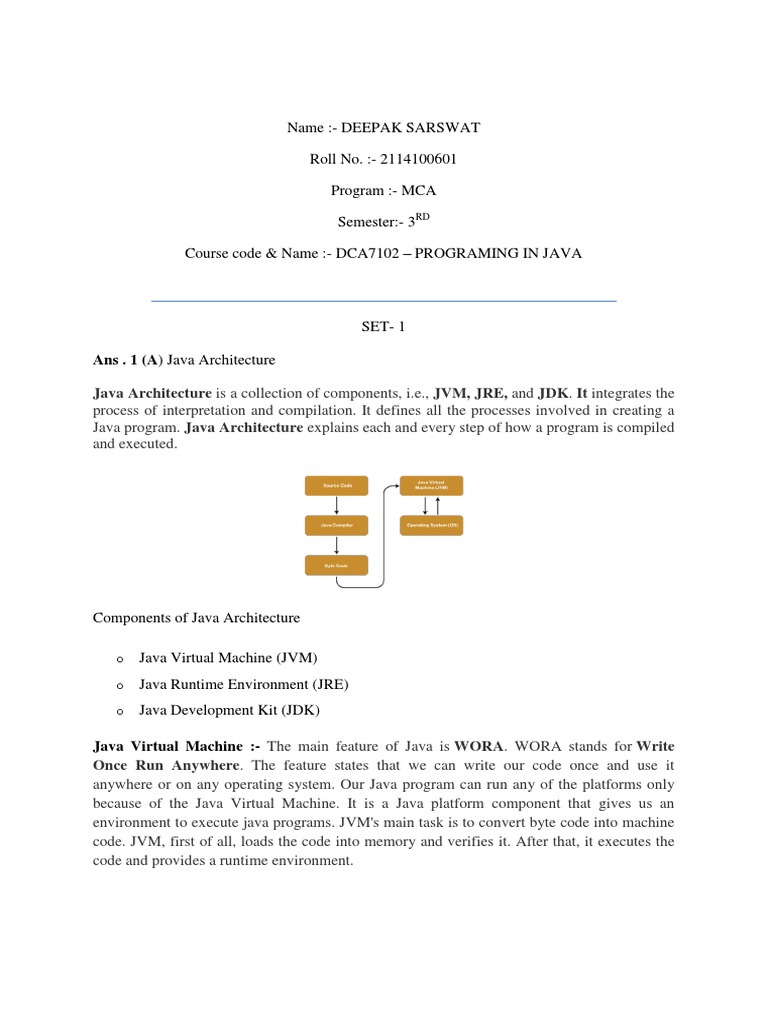 Dca7102 - Programming in Java | PDF | Data Type | Inheritance (Object Oriented Programming)