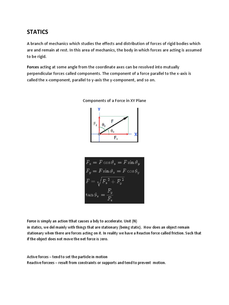 Aaa STATICS | PDF | Force | Torque