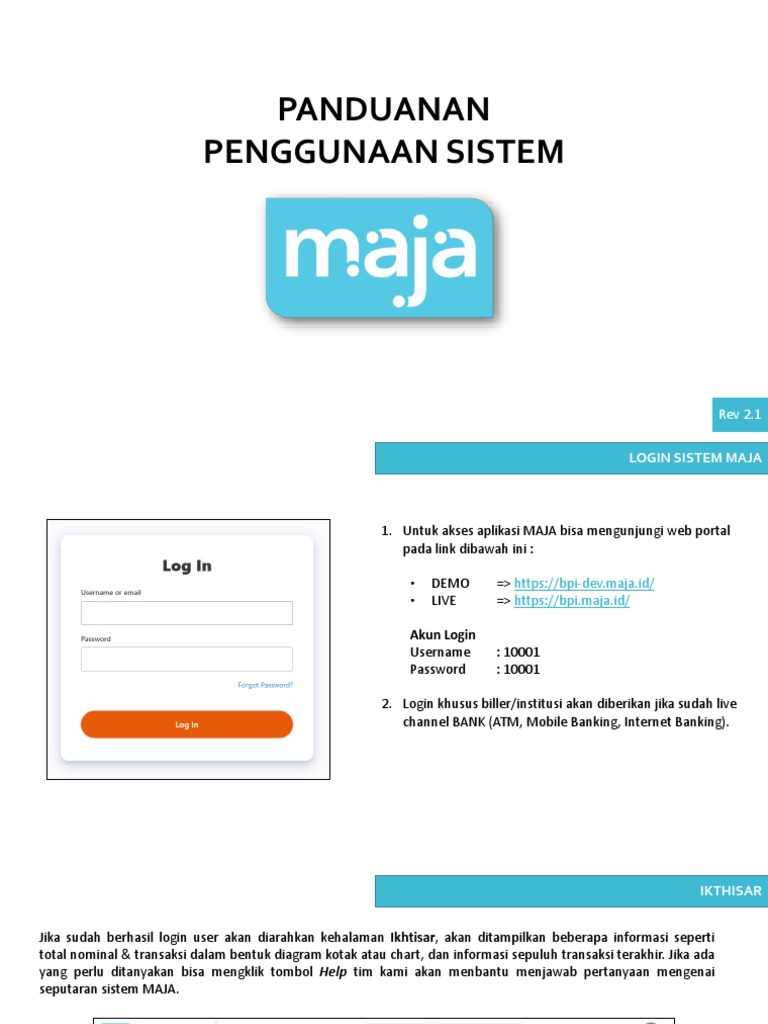 Panduan Pemakaian Maja - NEW - Rev 2.1 | PDF