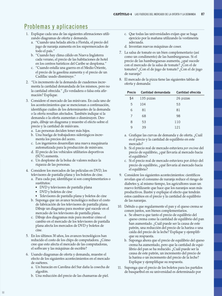 Libro Principios de Economía N Gregory Mankiw 87-88 | PDF | Oferta (economía) | Oferta y demanda