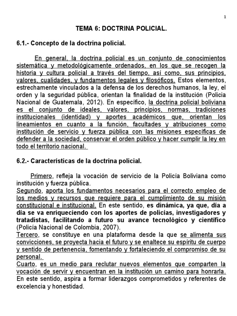 Tema 6 Material | PDF | Policía | Institución