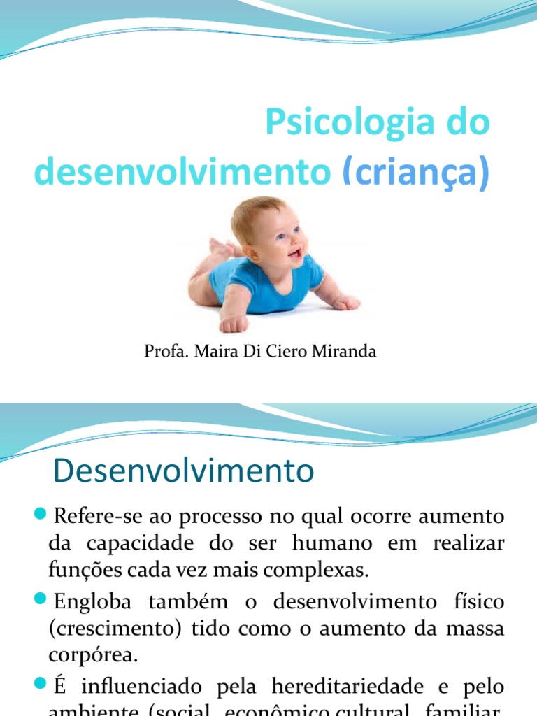 Psicologia Do Desenvolvimento | PDF | Adolescência | Enfermagem