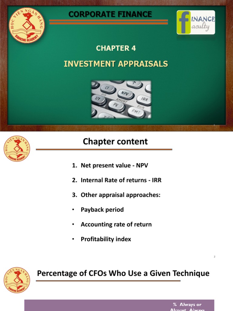 Chapter 4 CLC PDF | PDF | Net Present Value | Internal Rate Of Return
