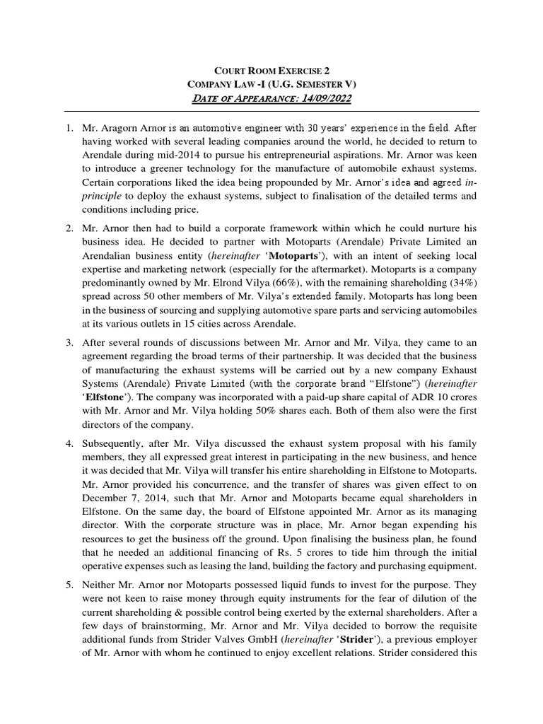CRE 2 (Company Law-1) (UG Sem V) | PDF | Debenture | Convertible Bond