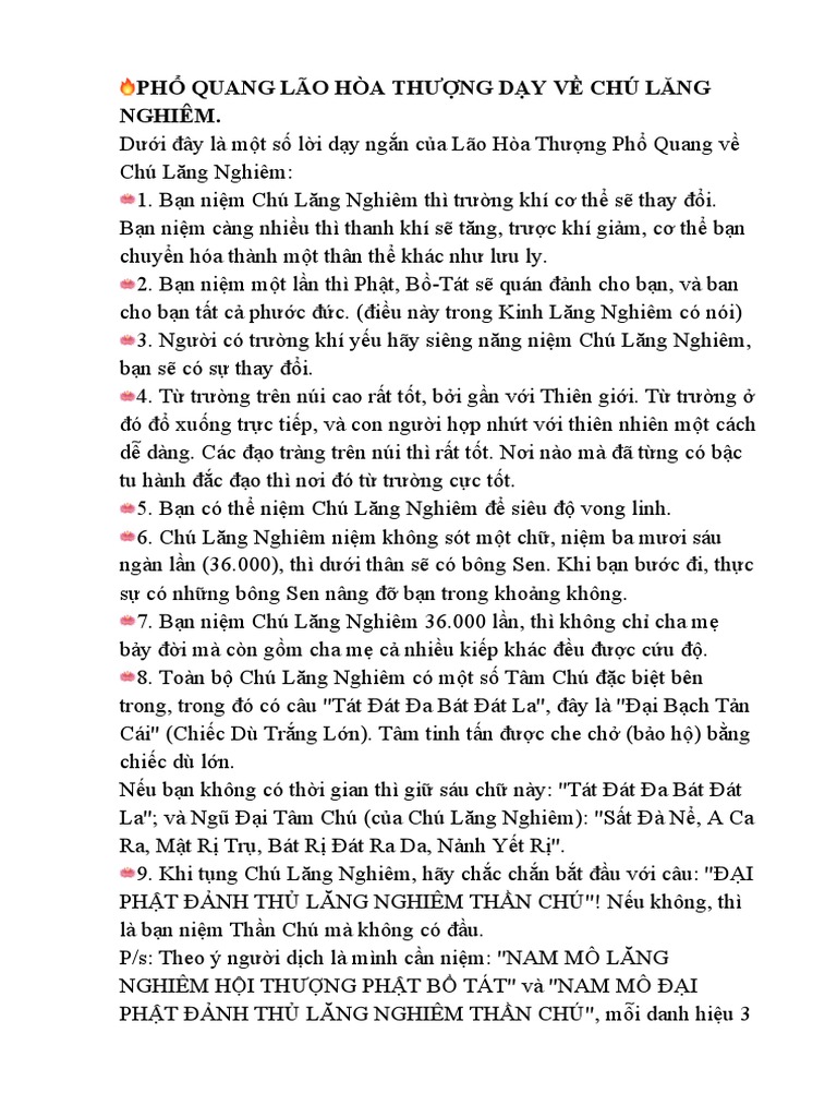 Chu Lang Nghiem | PDF