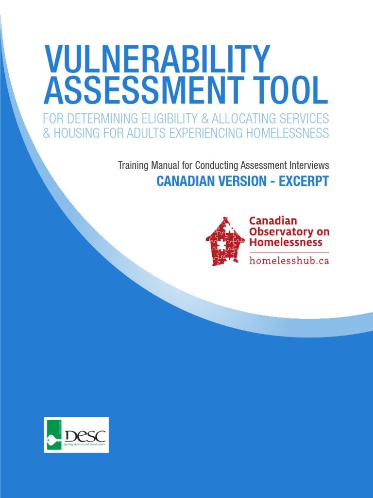 Vulnerability Assessment Tool | PDF | Homelessness | Chronic Condition