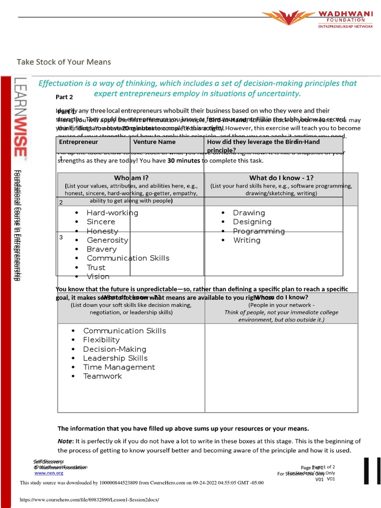Lesson1 Session2 | PDF