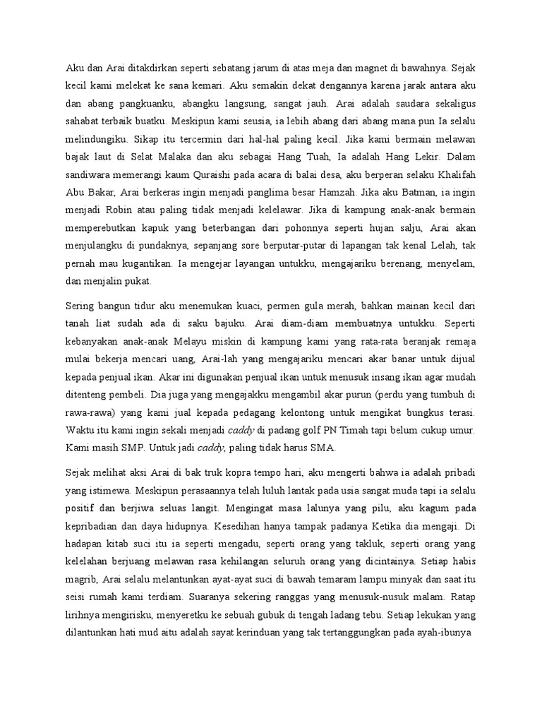 Persahabatan Abadi: Aku dan Arai | PDF | Agama & Spiritualitas | Fiksi Umum