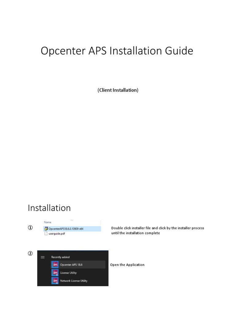 APS Installation | PDF | Computers