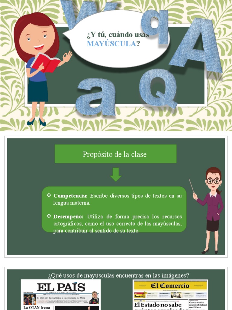 Usos de La Mayuscula | PDF | Caso de carta