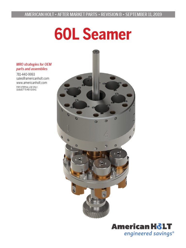 60L Reference Guide REV B-1 | PDF | Gear | Screw