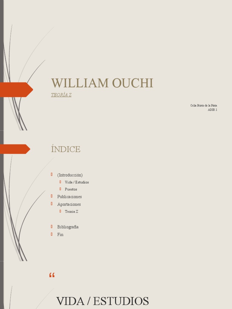 William Ouchi y la Teoría Z en Gestión | PDF | Economias