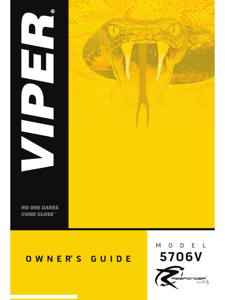 Viper 5706v Manual de Propietario | PDF | Menu (Computing) | Security Alarm