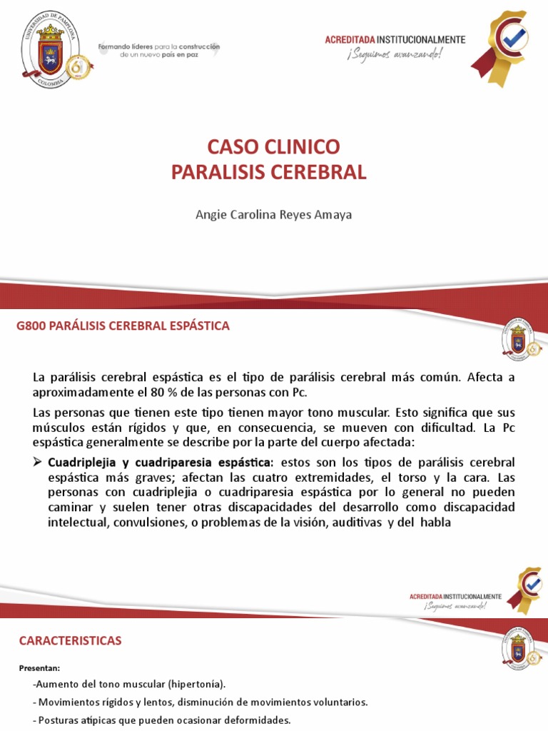 Caso Clinico PC Espastica (Autoguardado) | PDF | Parálisis cerebral ...