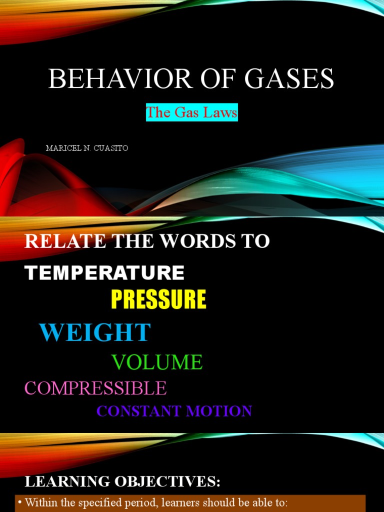 Behavior of Gases Powerpt | PDF | Gases | Temperature