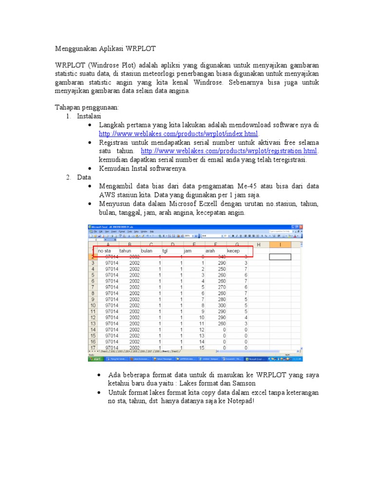 Menggunakan Aplikasi WRPLOT | PDF