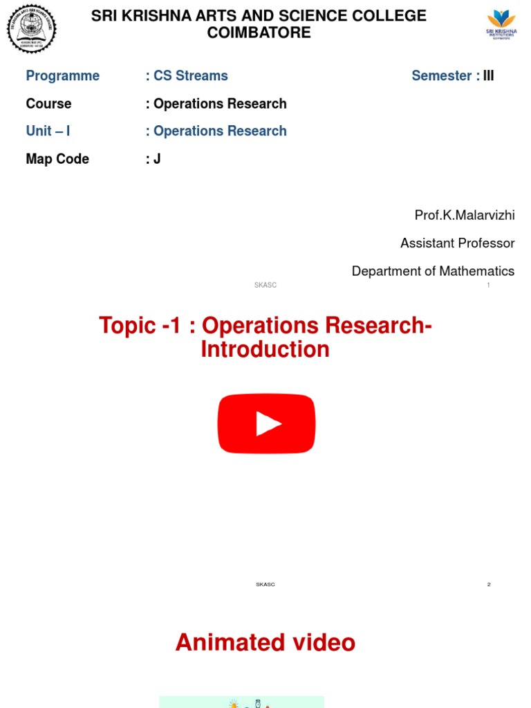 Lecture 1 - INTRODUCTION | PDF | Operations Research | Conceptual Model Lecture 1 - INTRODUCTION | PDF | Operations Research | Conceptual Model