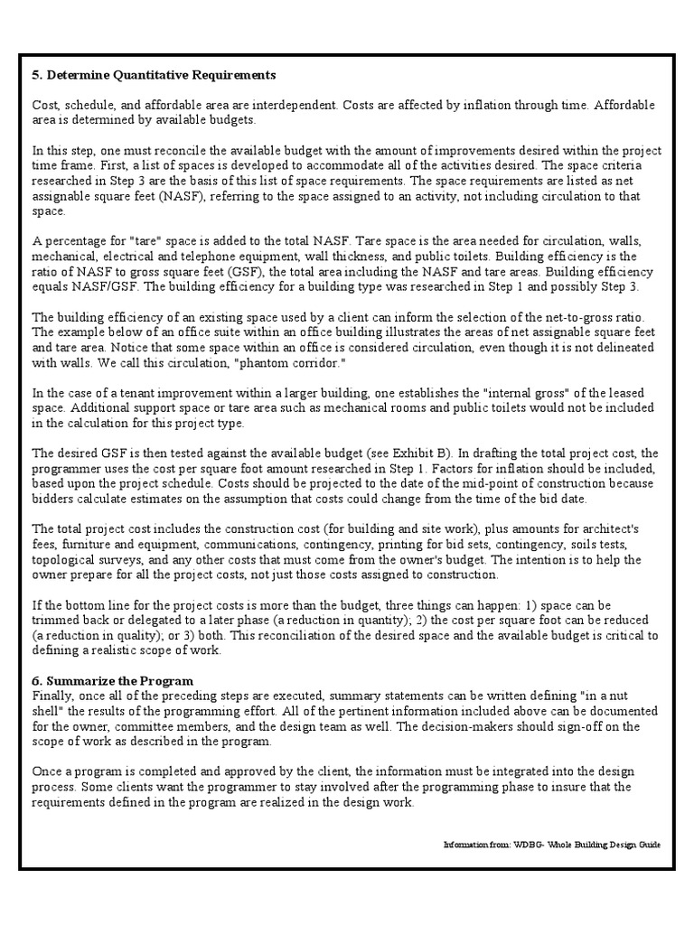 Quali - Ex - Reviewer 21 - Architectural Space Programming Basics | PDF ...