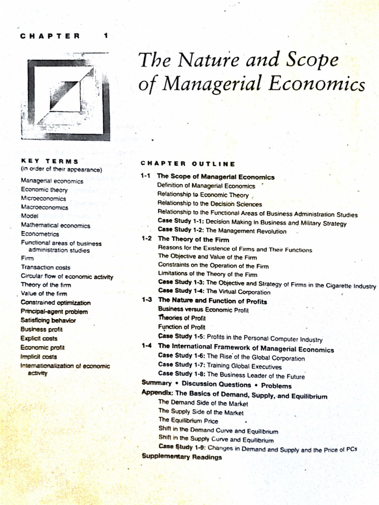 Introduction To Managerial Economics | PDF