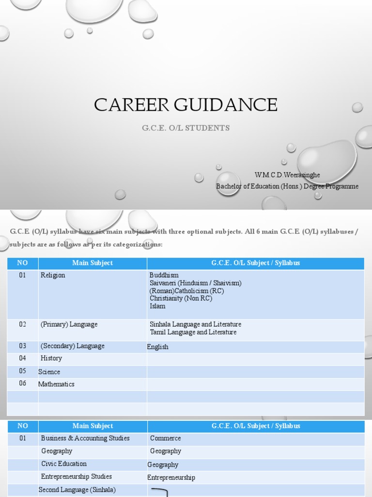 Career Guidance | PDF