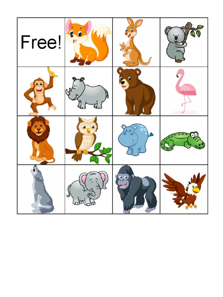 Animals Bingo | PDF