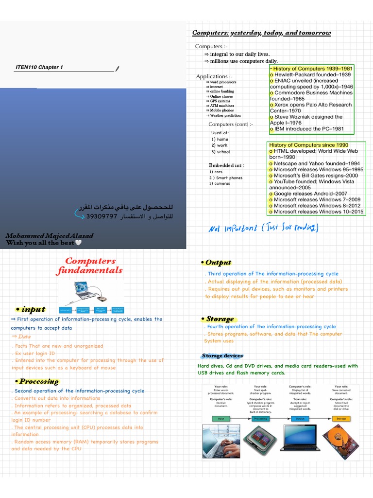 ITNE110 Chapter 1 | PDF | Usb | Personal Computers