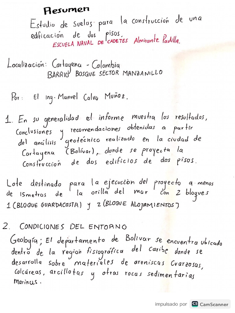 Estudio Geotecnico | PDF