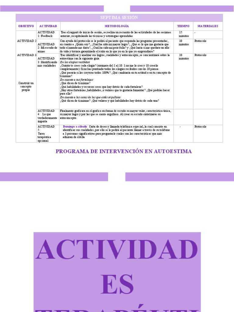 Sesión de Autoestima: Construye tu Escudo | PDF | Placer | Sueño