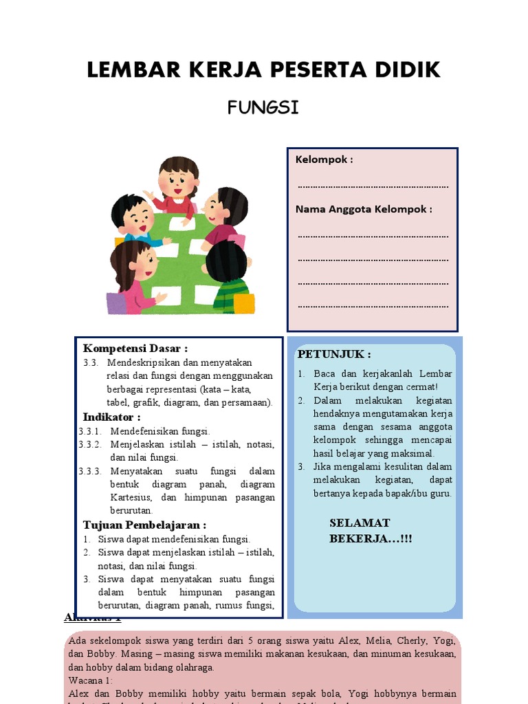 Contoh LKPD Fungsi 2 | PDF