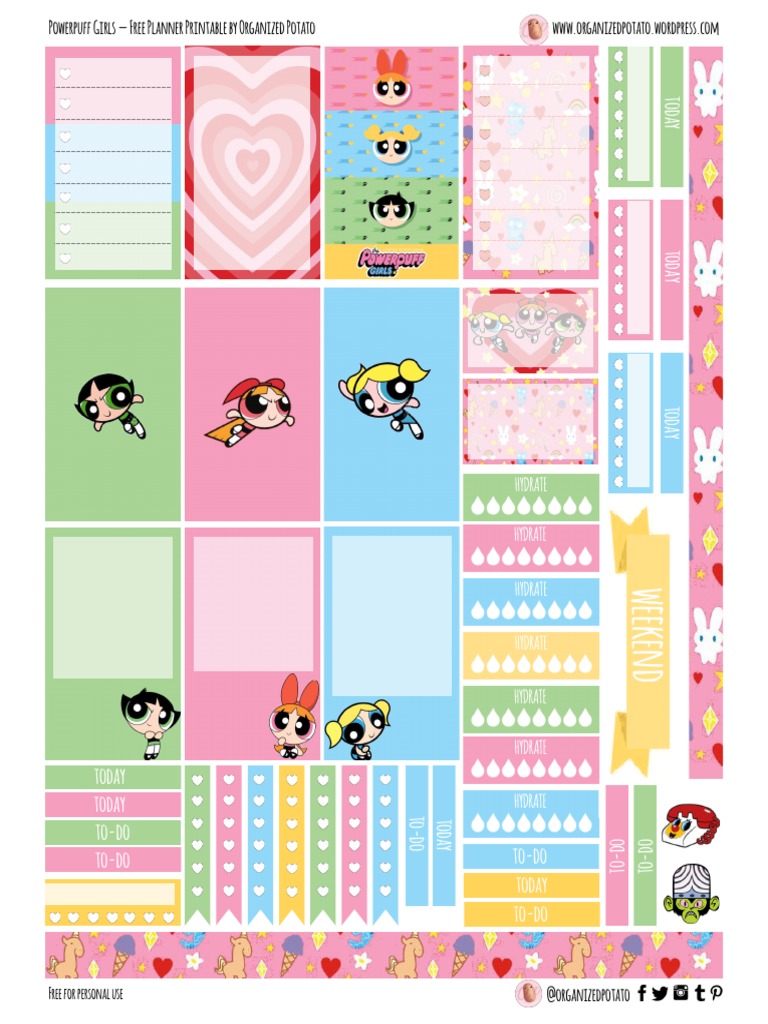 Powerpuff Girls Free Printable For HPC | PDF