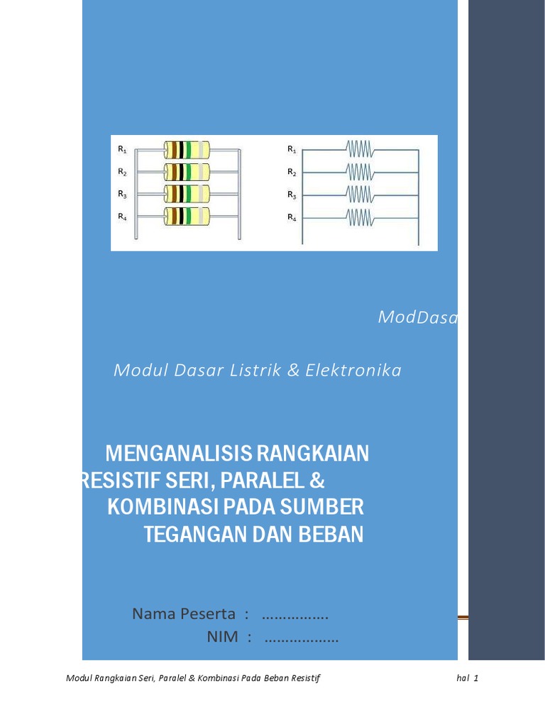 CONTOH - Modul Bahan Ajar Rangkaian Listrik-REV | PDF