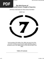 Holy Koran of Moorish Science Temple of America Circle 7 | PDF | Jesus | Sacrifice