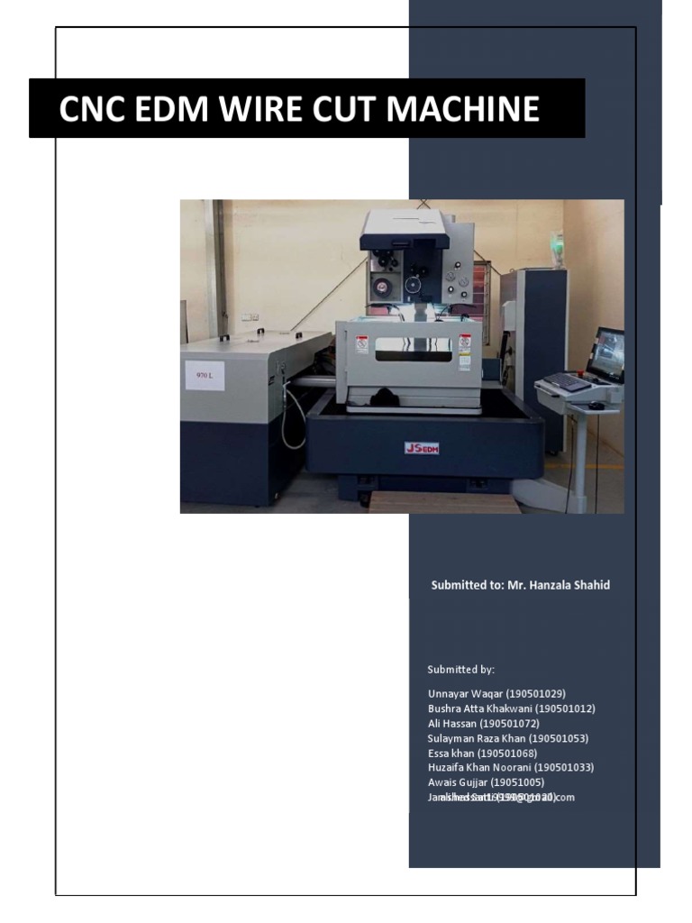 EDM Lab Report | PDF | Numerical Control | Secondary Sector Of The Economy